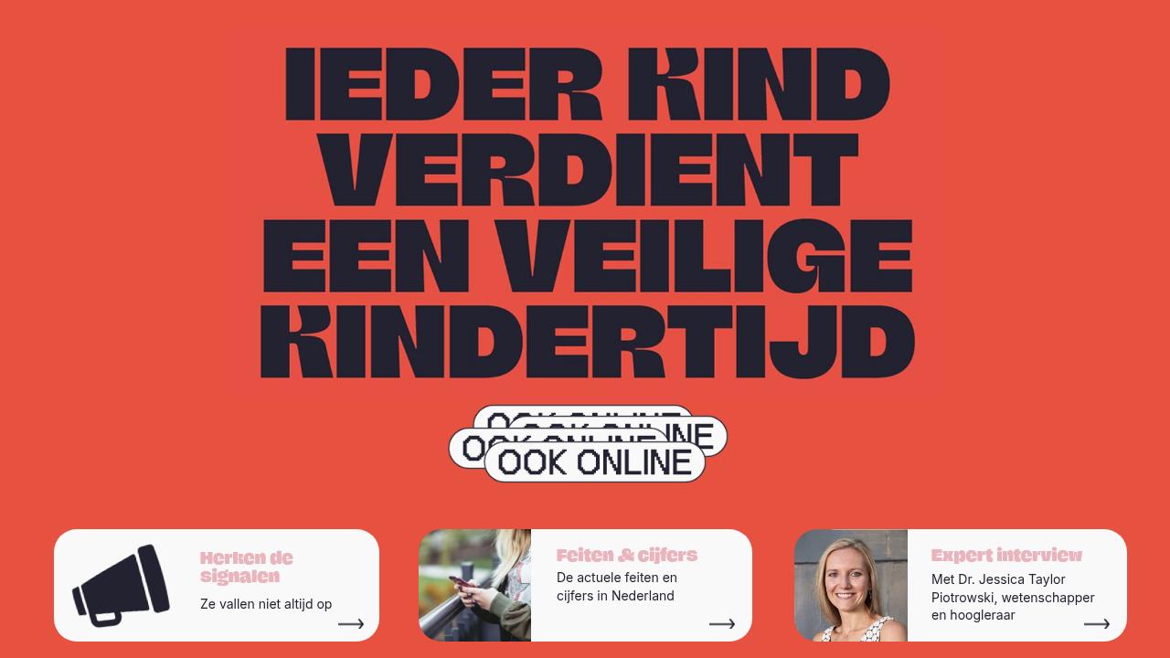 Ieder kind verdient een veilige kindertijd Ook online - Webazine SEC NL