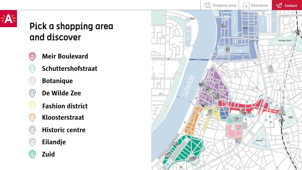 Overview map - Sfeergebieden EN