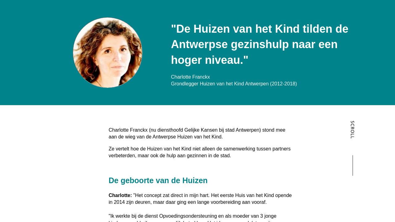 Interview Charlotte Franckx - Huizen van het Kind