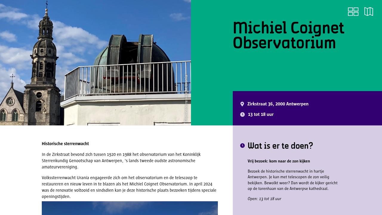 Michiel Coignet Observatorium - Open Monumentendag 2025