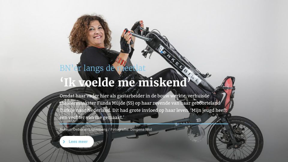 Theatermaakster Funda Müjde: ‘Ik voelde me miskend’