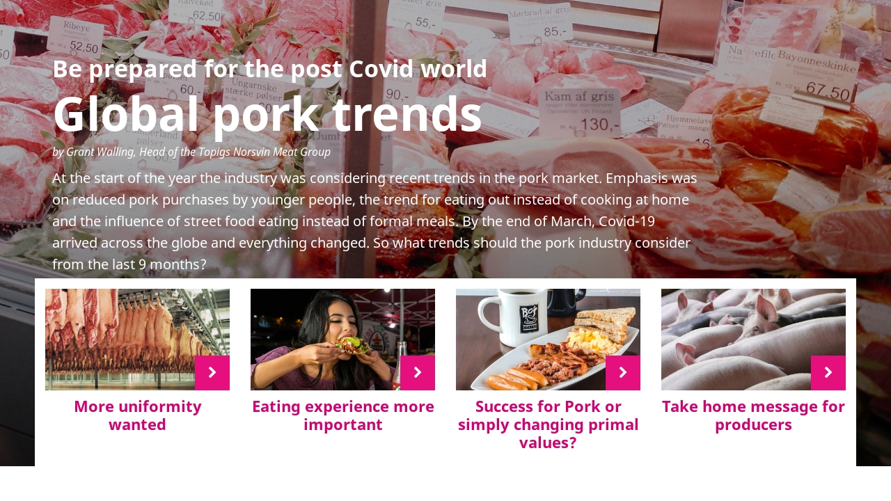 Pork trends - Online Magazine Progress | Winter 2020