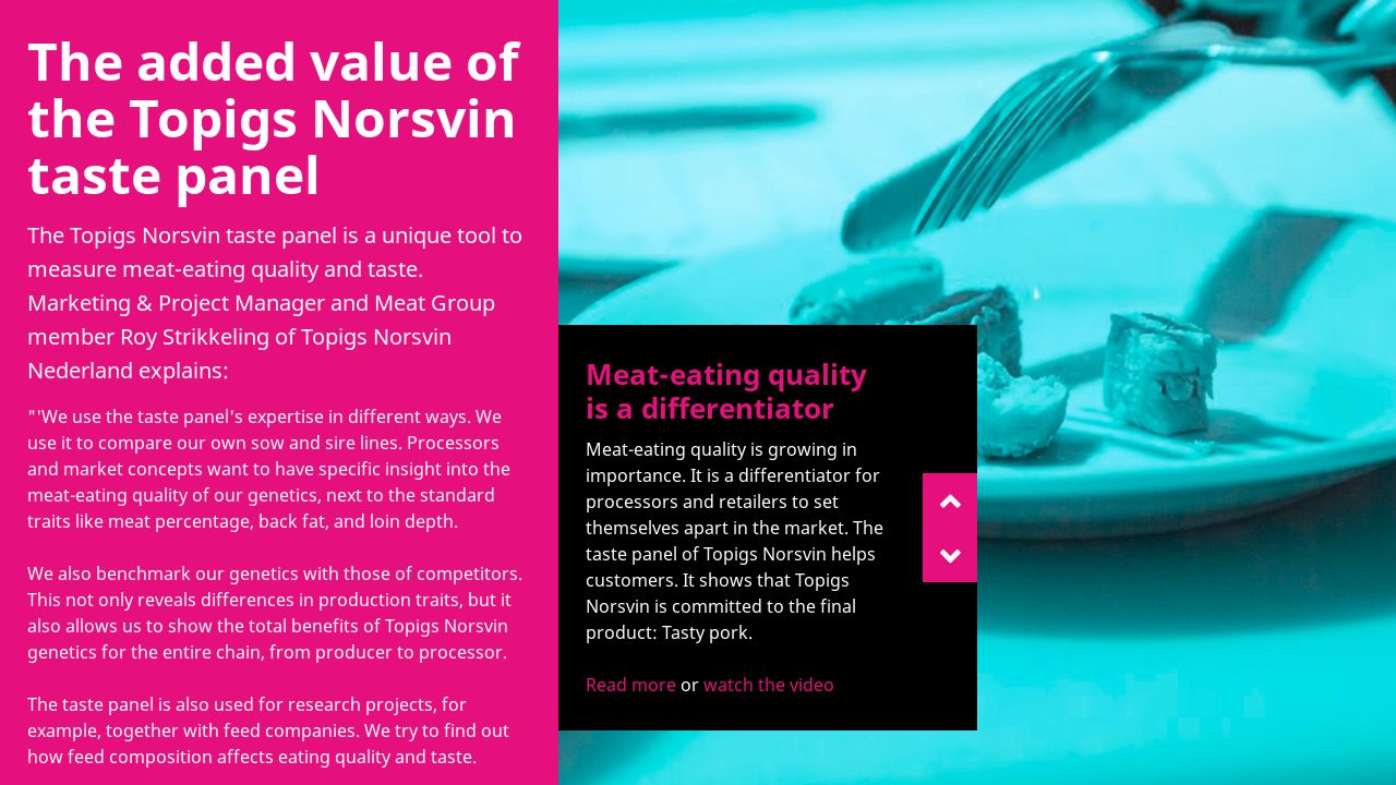 Topigs Norsvin taste panel - Online Magazine Progress | Winter 2020