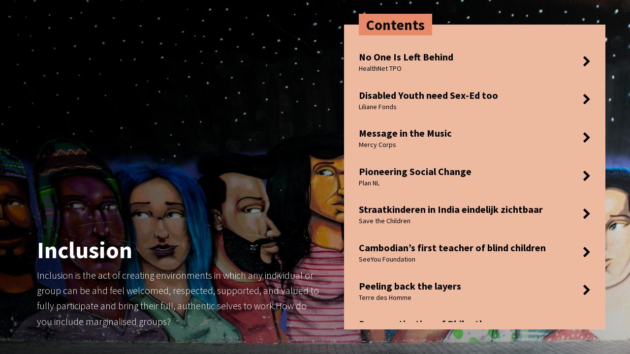 Inclusion - Impact Stories