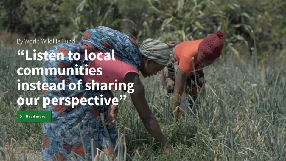 WWF - Listen to local communities instead of sharing our perspective ...