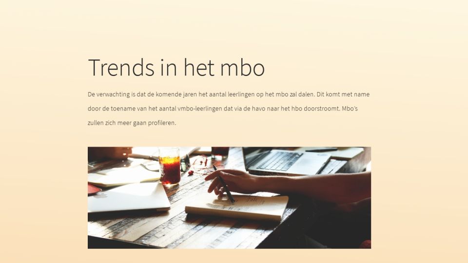Trends in het mbo - Van visie naar praktijk: hoe bereik je het mbo