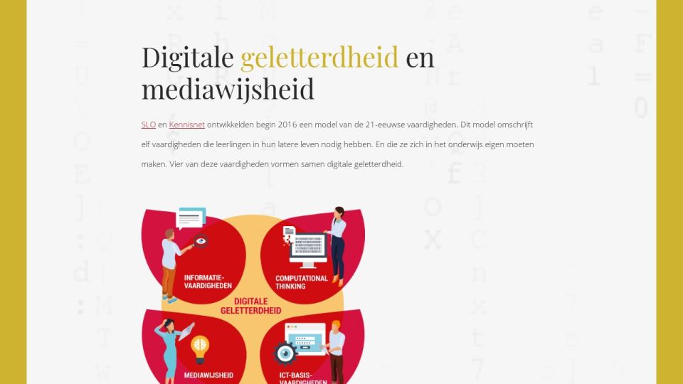 Digitale geletterdheid en mediawijsheid - Mediawijs in het (voortgezet) speciaal onderwijs!