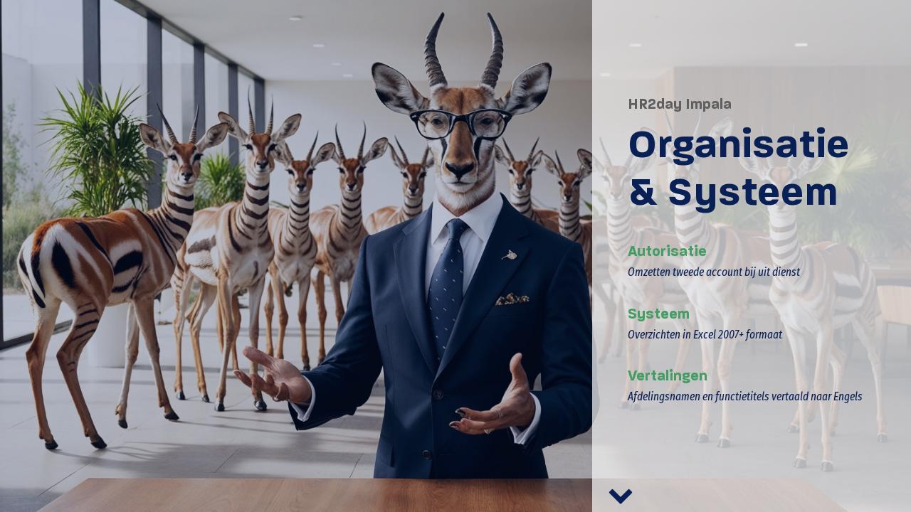 Organisatie & Systeem - HR2day Impala