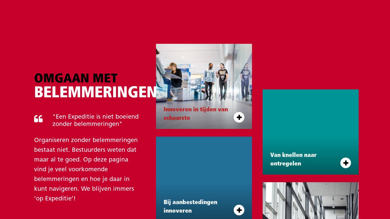 Omgaan met belemmeringen - Gids Expeditie Sociale Technologie