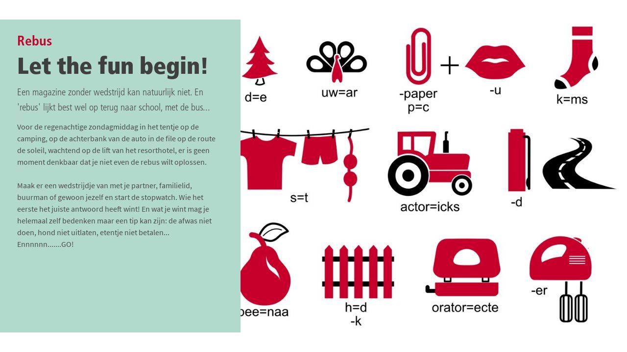 Rebus - TERUG NAAR HET NIEUWE ONDERWIJS