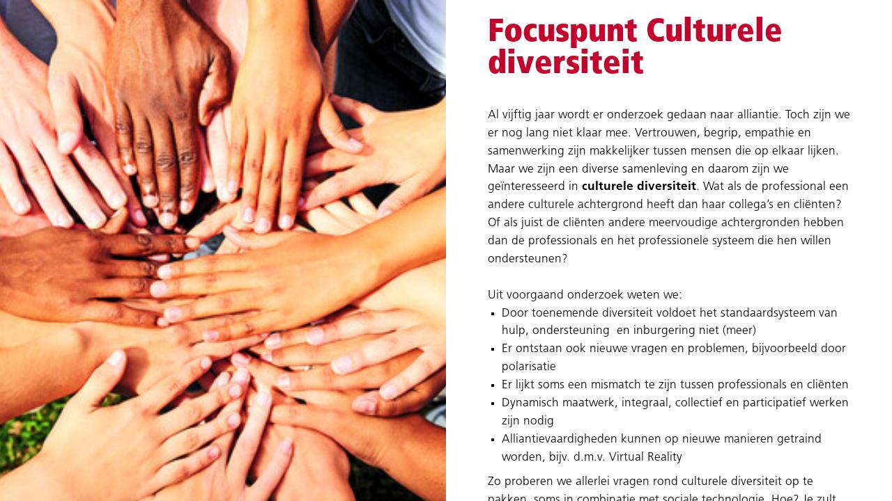 Focuspunt Goed aansluiten - diversiteit - Digizine lectoraat Jeugd, Gezin & Samenleving