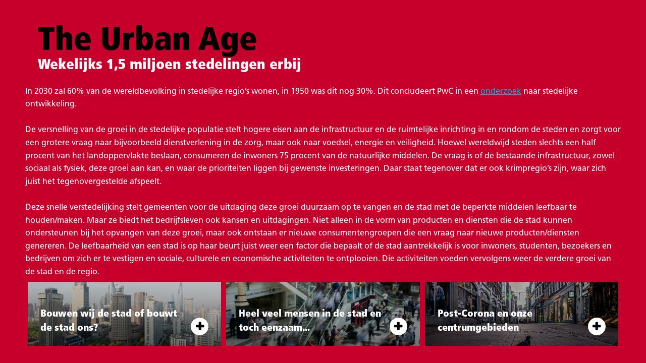 The Urban Age - Gebiedsontwikkeling ORM 2022