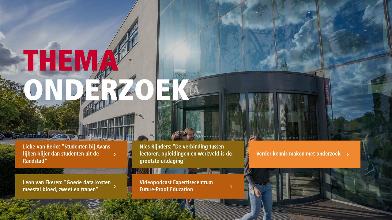 Inhoud - Kennis maken bij Avans