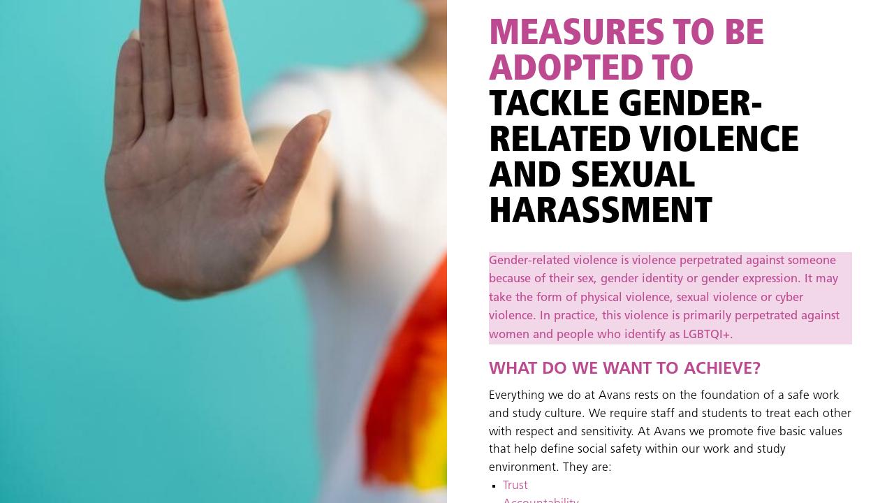 Measures to be adopted to tackle gender-related violence including ...