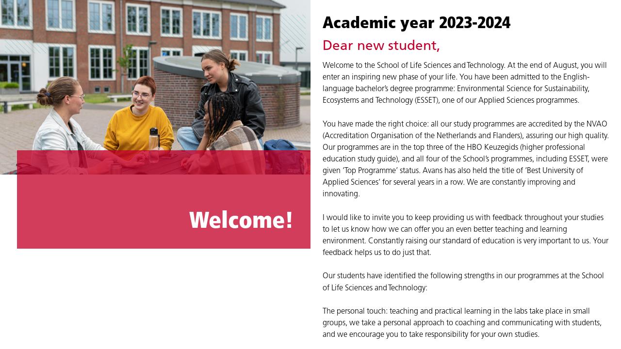 WELCOME - WELCOME ESSET STUDENTS #1