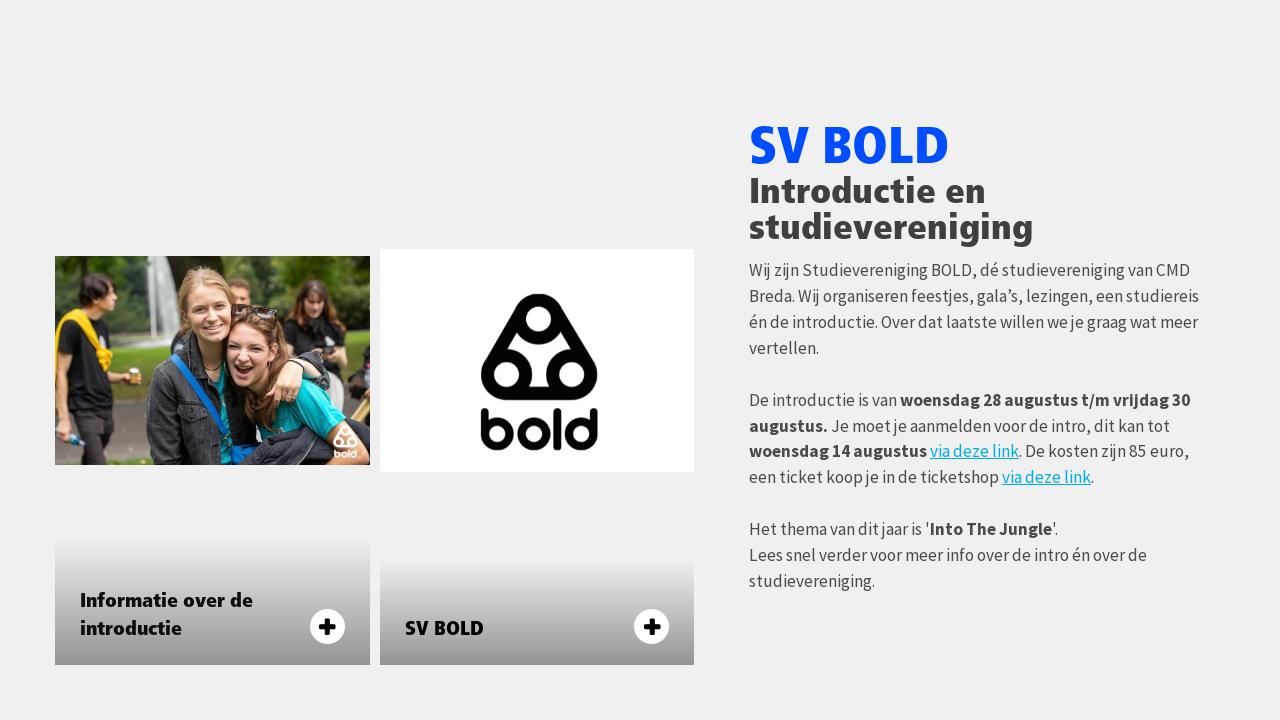 Introductie en Sv BOLD - CMD Breda: jouw start 2024-2025