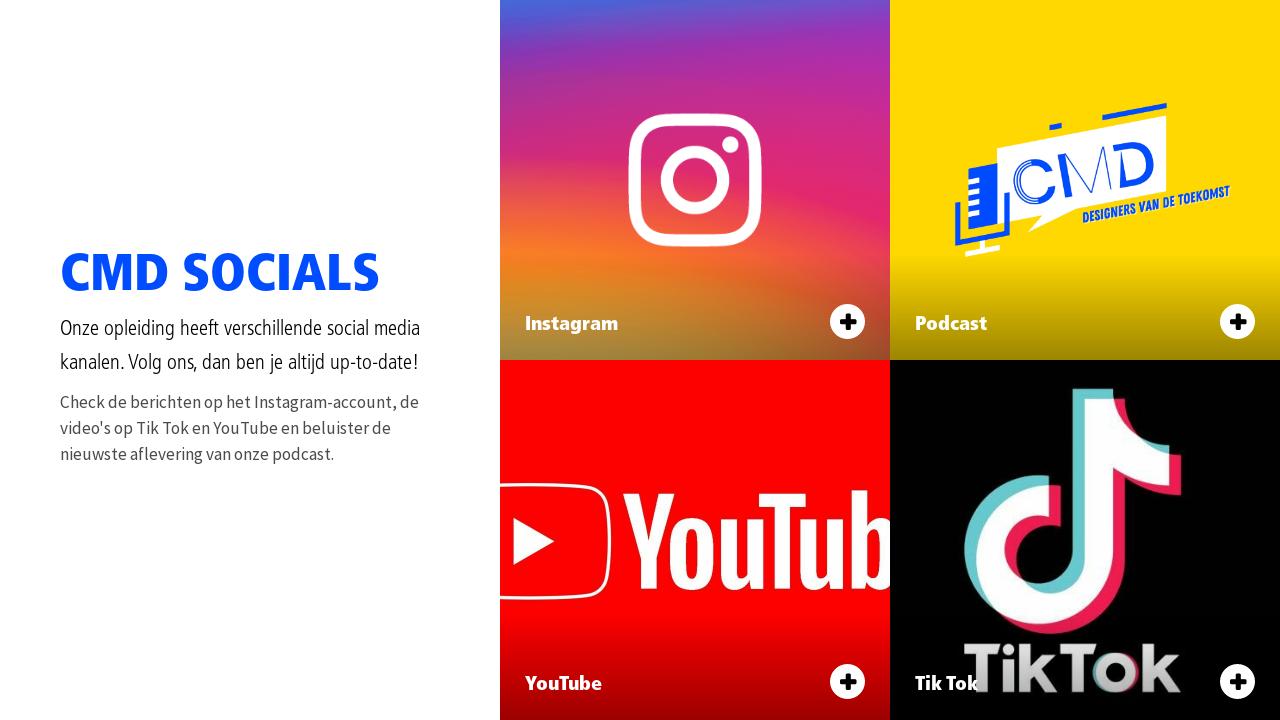 Socials - CMD Breda: jouw start 2024-2025