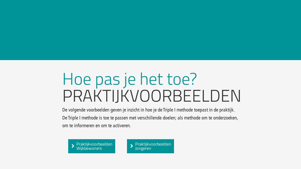 Praktijkvoorbeelden - Digizine Triple I Methodiek