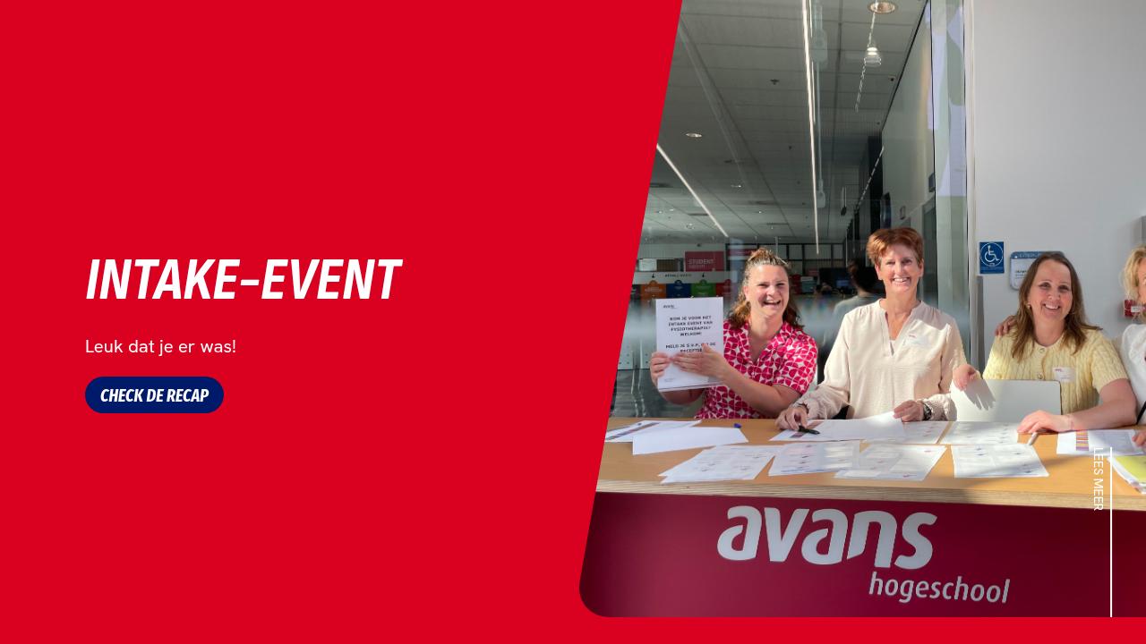 Intake event - Startmagazine Fysiotherapie