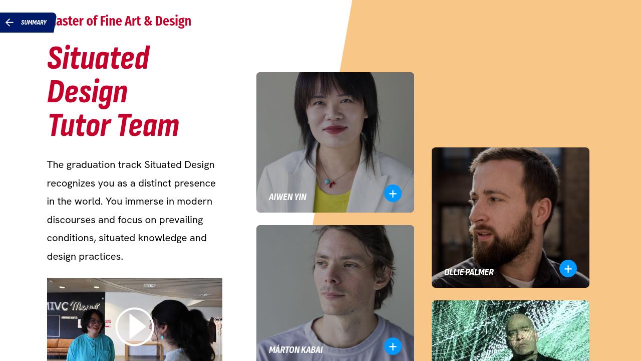 Situated Design - Avans Masters of Arts Tutor Team