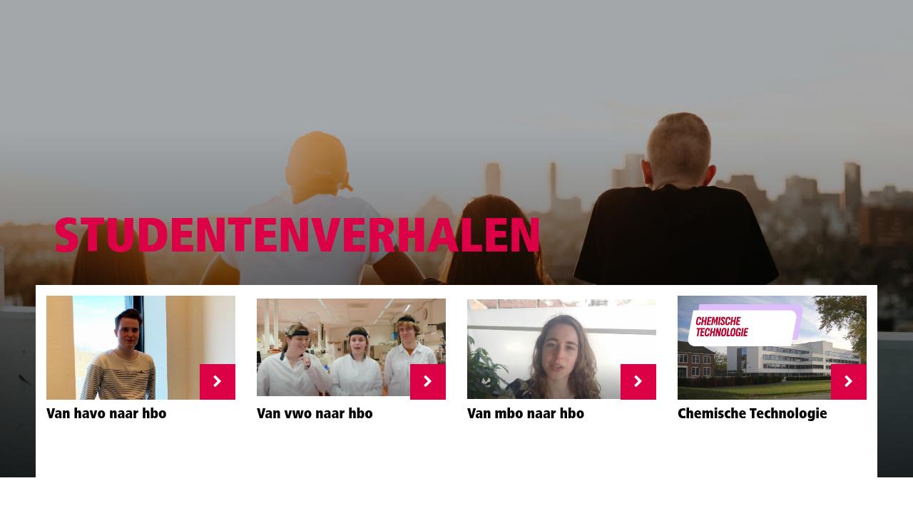 STUDENTENVERHALEN - STUDEREN BIJ DE OPLEIDING CHEMISCHE TECHNOLOGIE
