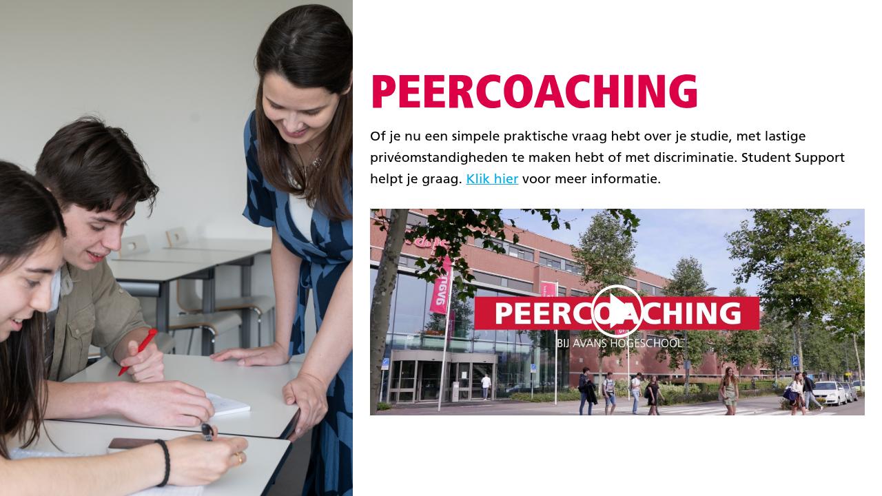 PEERCOACHING - STUDEREN BIJ DE OPLEIDING ESSET | MILIEUKUNDE