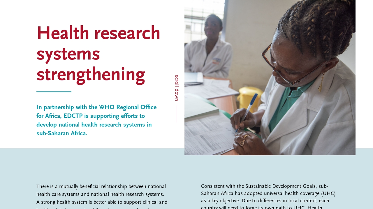Health research systems strengthening - Annual Report 2019