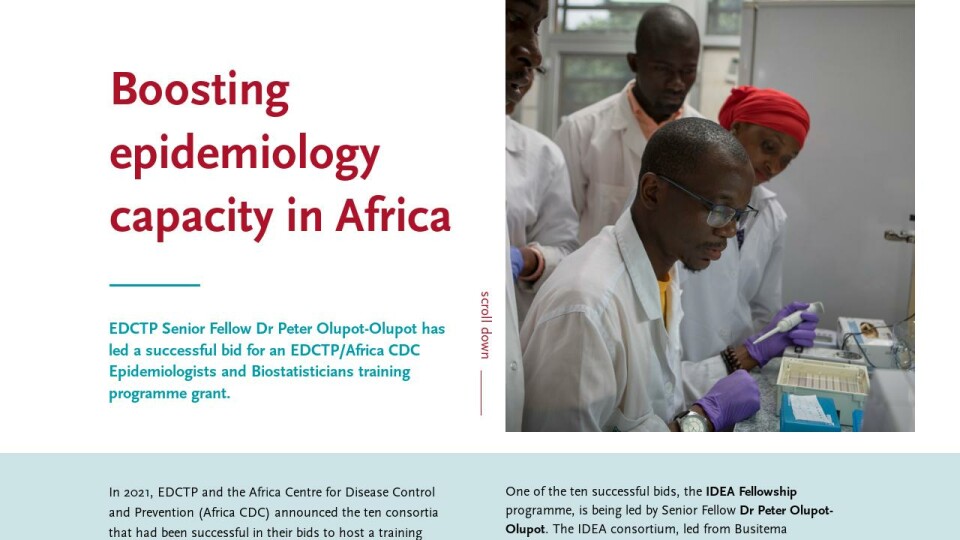 Peter Olupot-Olupot - EDCTP Annual Report 2021