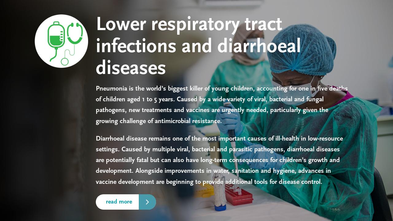 Lower respiratory tract infections and diarrhoeal diseases - EDCTP ...