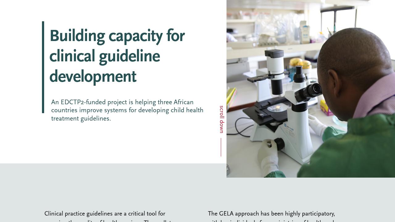 Building capacity for clinical guideline development - EDCTP Annual ...