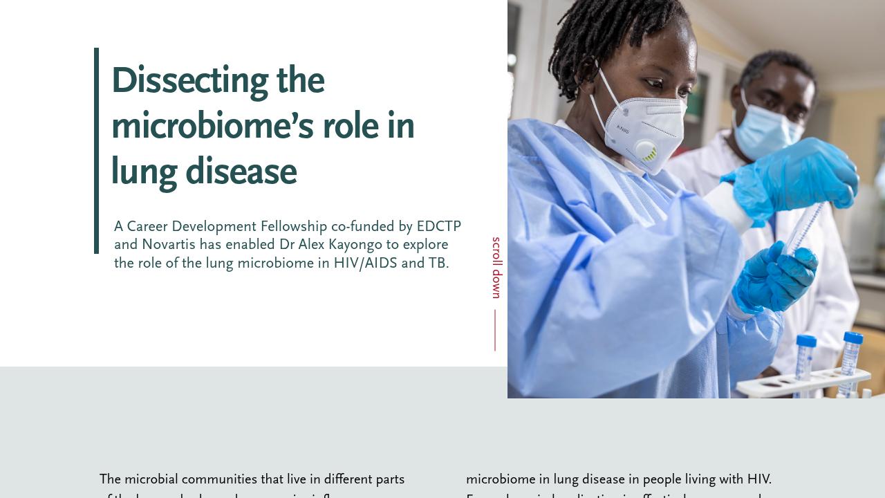 Dissecting the microbiome’s role in lung disease - EDCTP Annual Report 2024