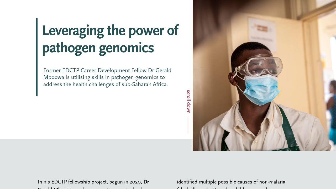 Leveraging the power of pathogen genomics - EDCTP Annual Report 2024