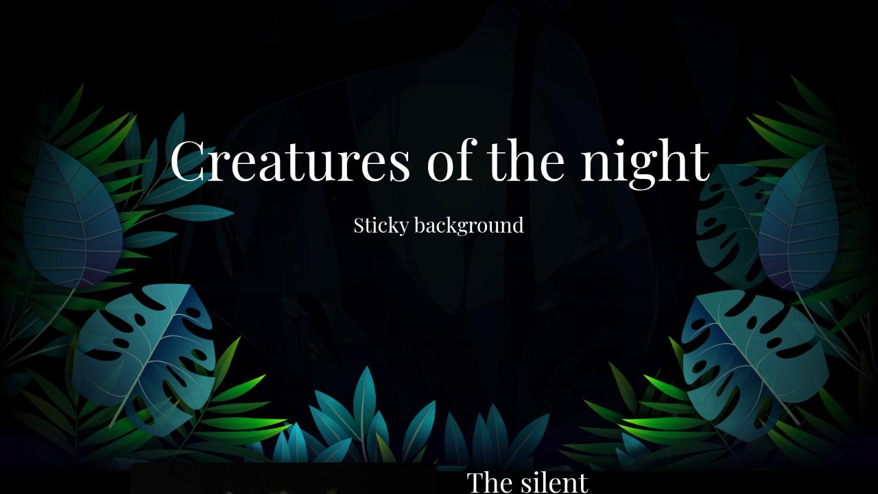 Sticky background - How to