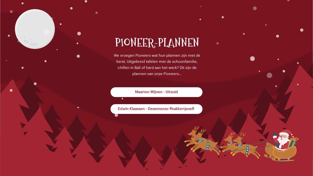 Pioneer-plannen - Pioneers Kerst magazine
