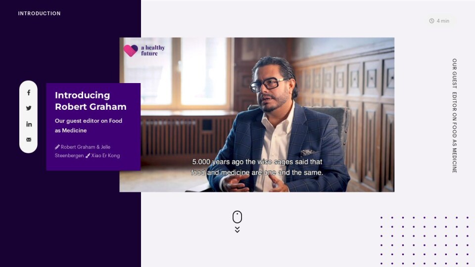 Introducing Dr. Robert Graham - 48 Food as medicine