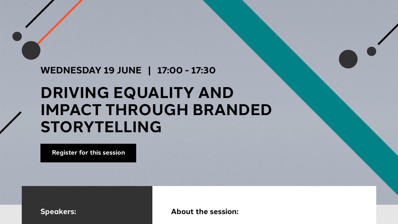 Driving Equality and Impact Through Branded Storytelling - dentsu at ...