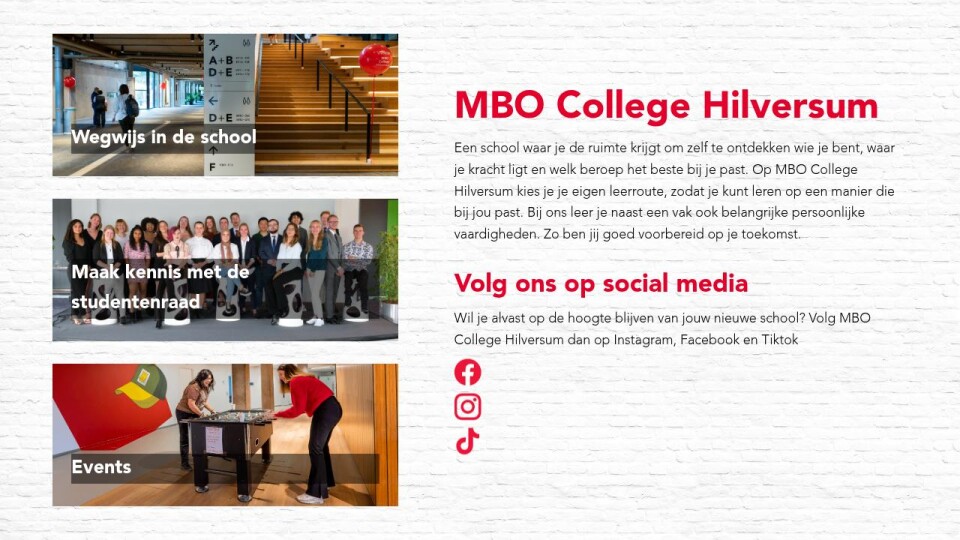 Welkom - Welkom bij MBO college Hilversum