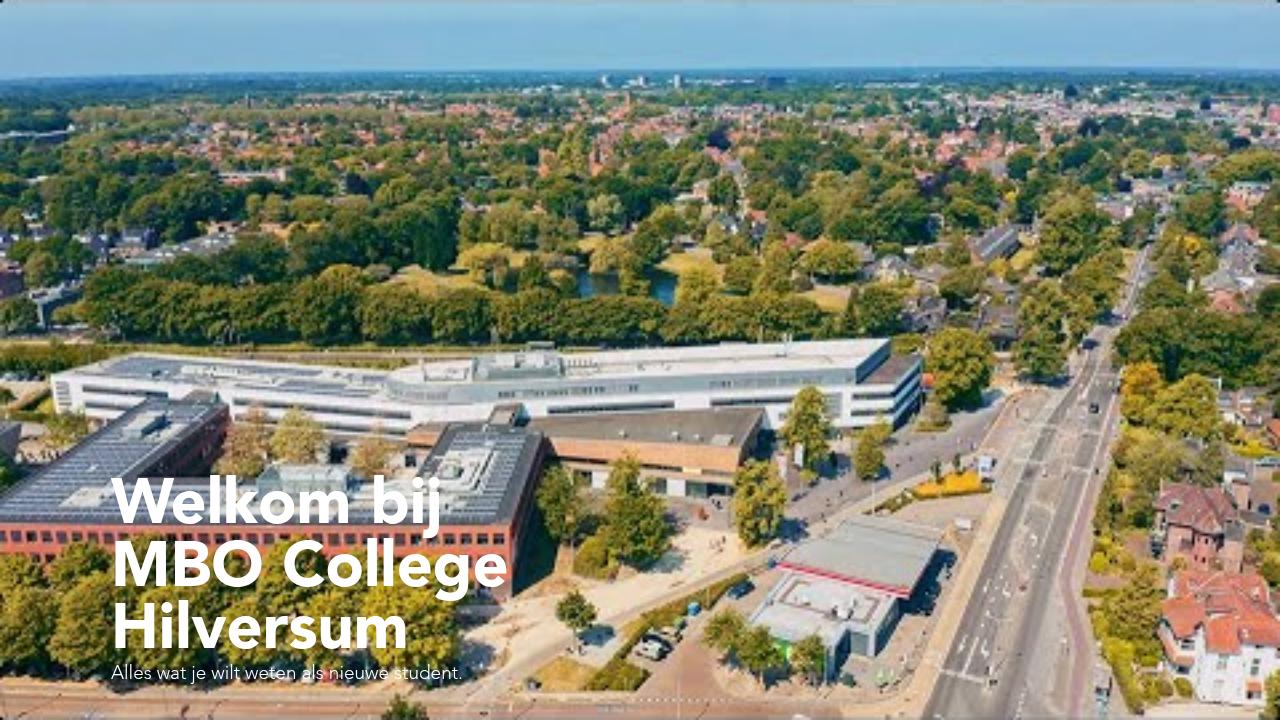 Cover - Welkom bij MBO College Hilversum
