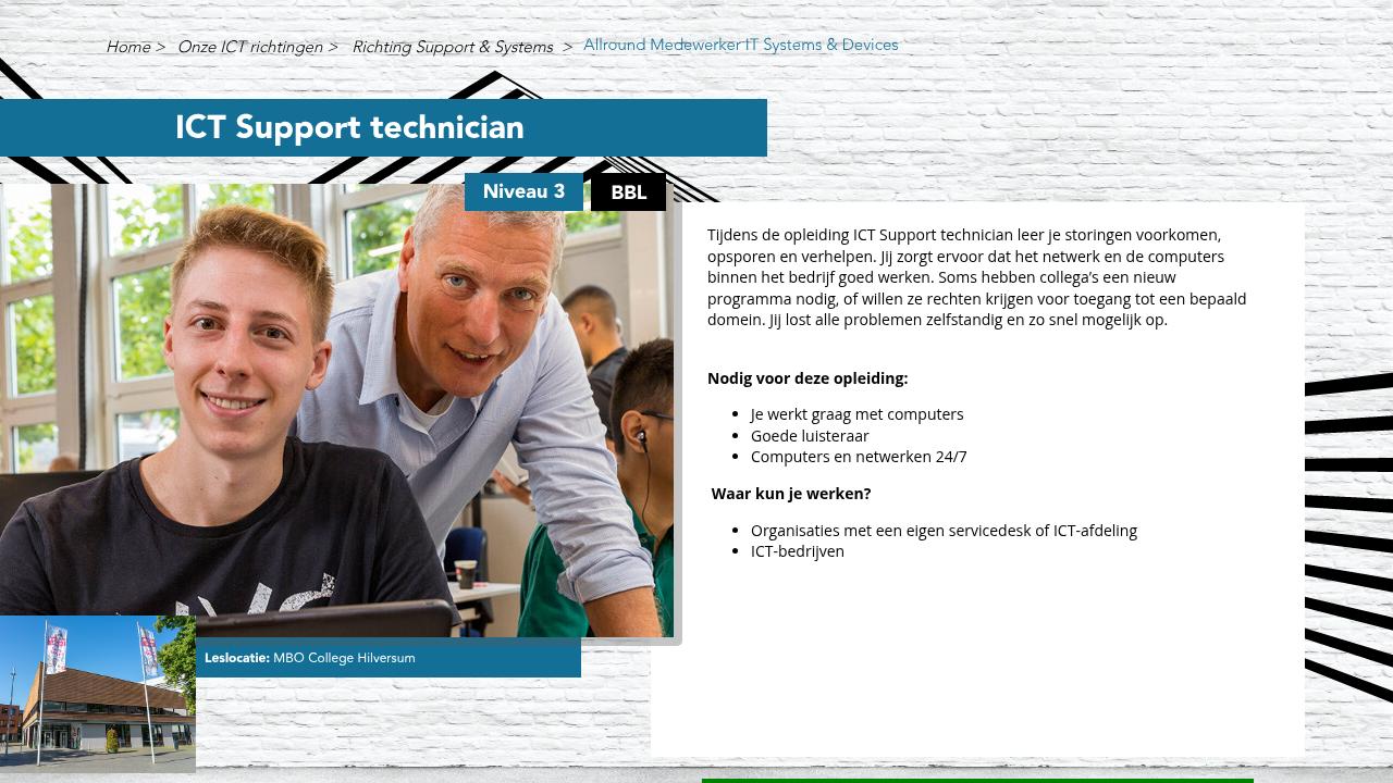 Beheer - ICT Support technician - Sectorfolder ICT