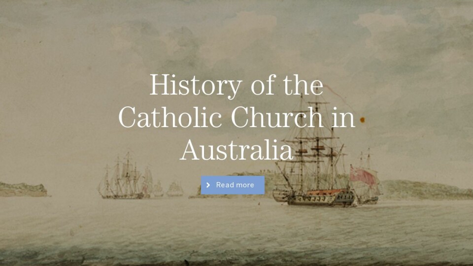 History of the Catholic Church in Australia - Angelus Online - March ...