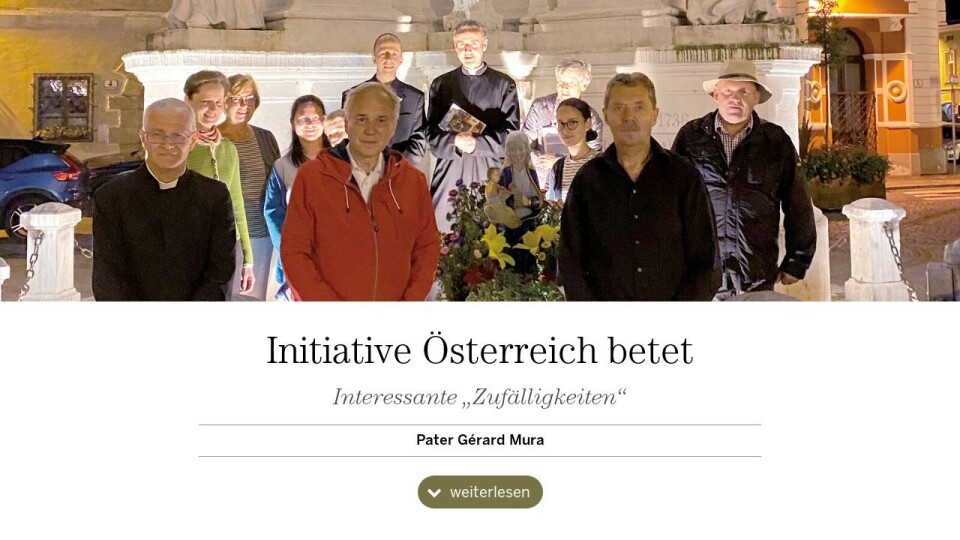 A-Initiative Österreich betet - MB - Oktober 2022 Österreich