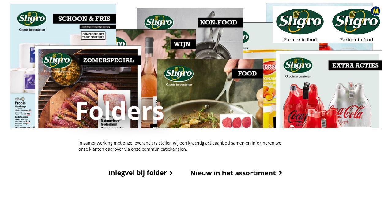 Folder Sligro België - BE 2026: Samenwerkingsmogelijkheden