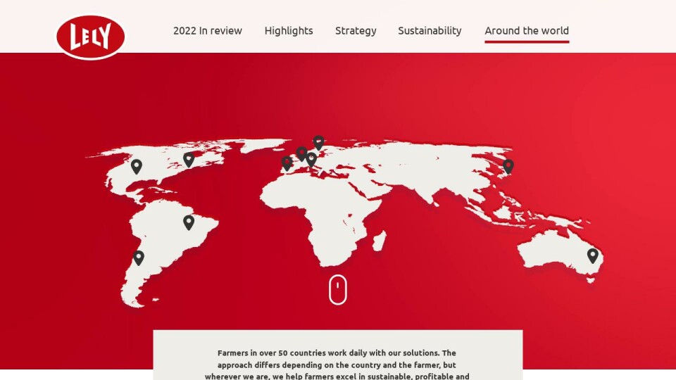 Around the world - Lely Annual Review 2022