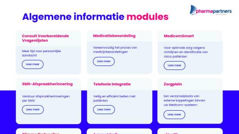 Dashboard - Algemene informatie modules