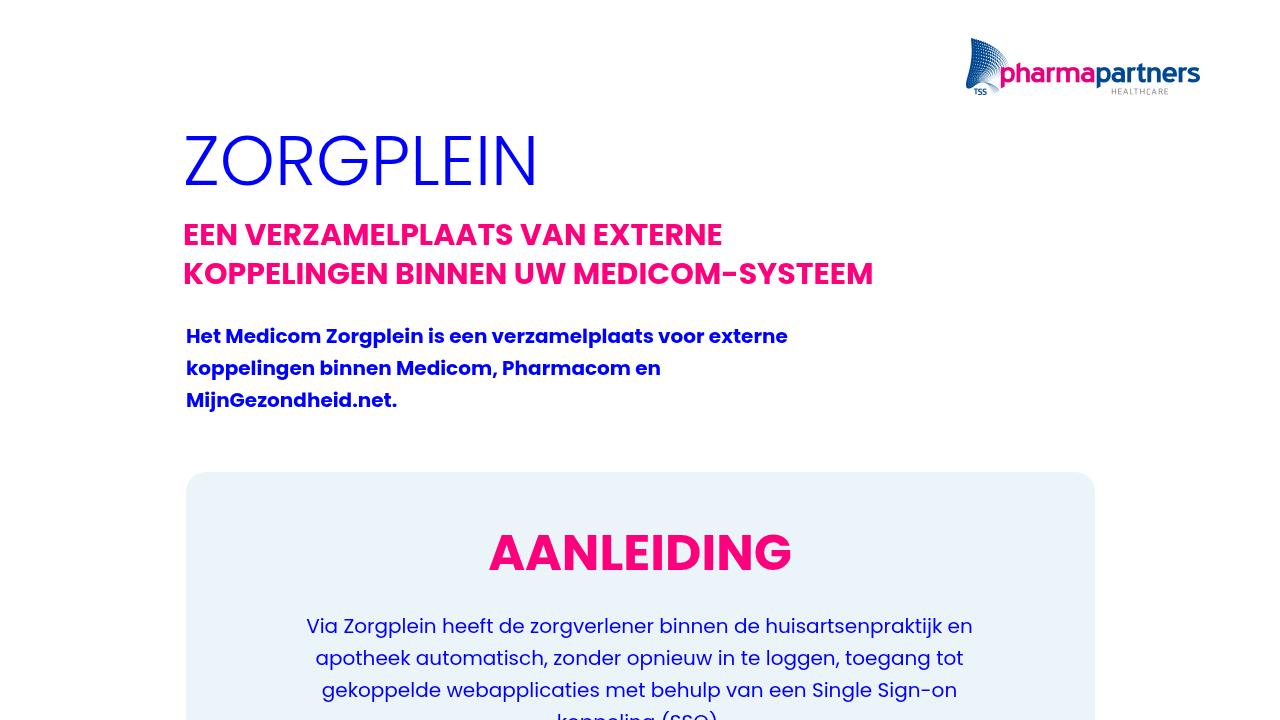 Zorgplein - Algemene informatie modules