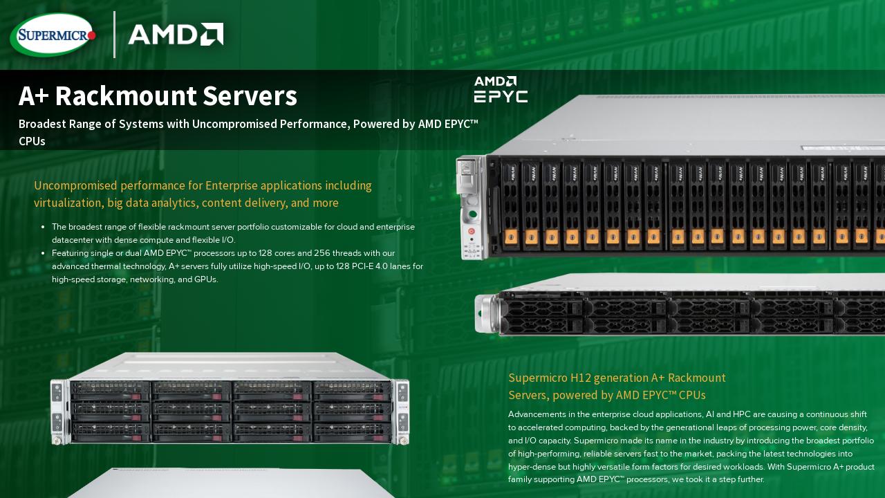 H12 Rackmount Servers - Supermicro Server Solutions