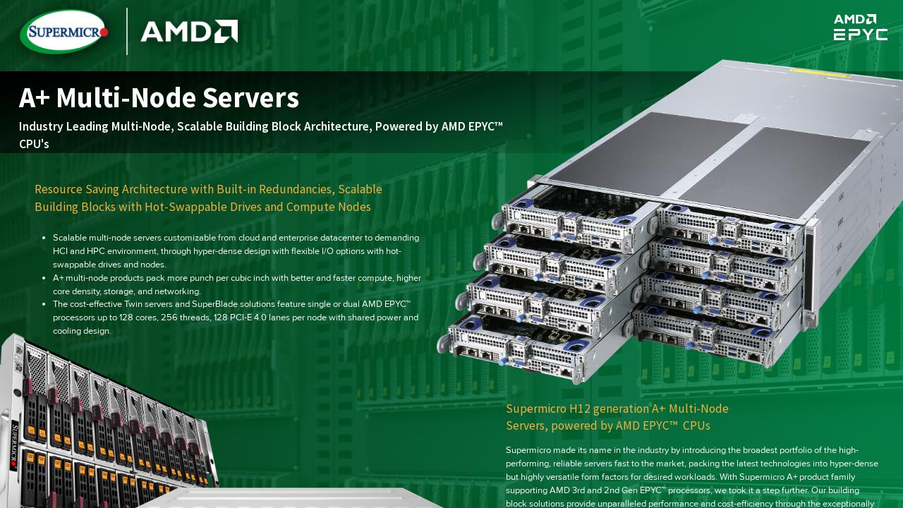 H12 Multi-Node Servers - Supermicro Server Solutions