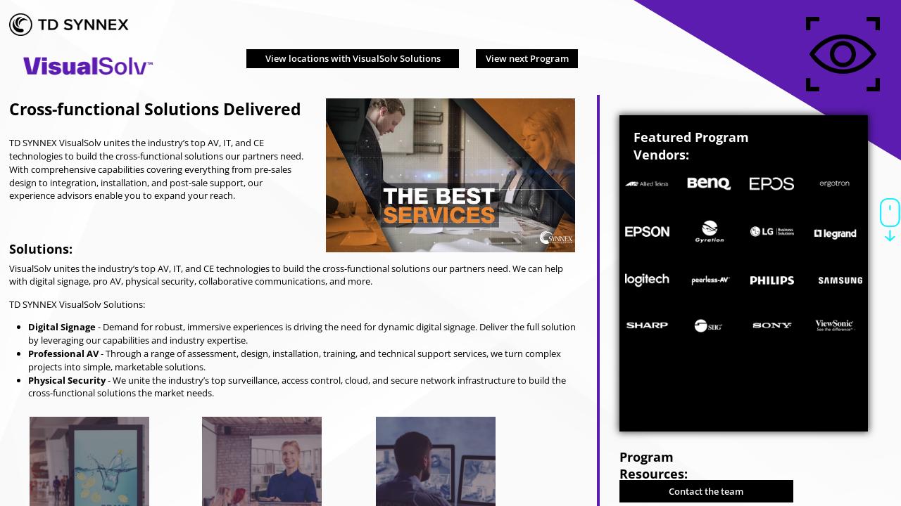 VisualSolv Program Overview - TD SYNNEX - World of Solutions Guide