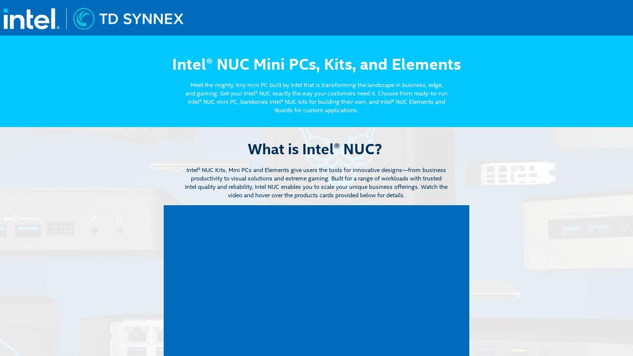 What is Intel® NUC - TD SYNNEX GCC Guide