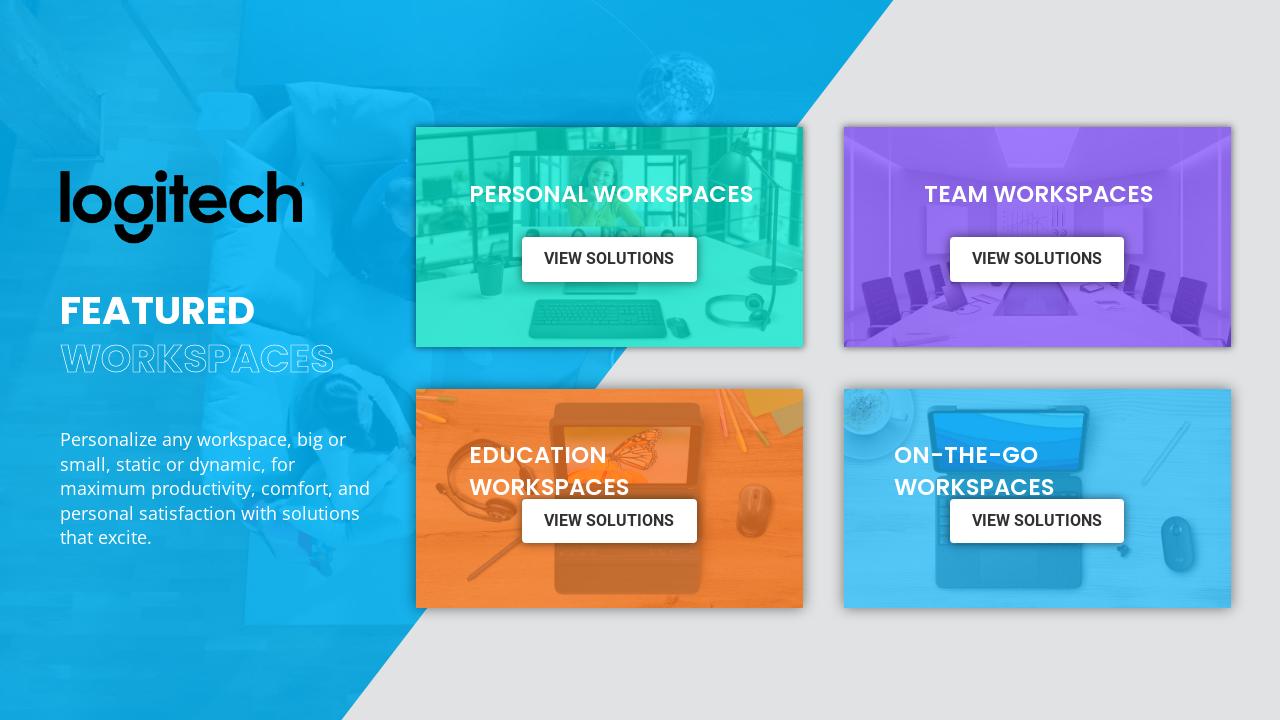 Featured Workspaces - Logitech Workspace Solutions Guide